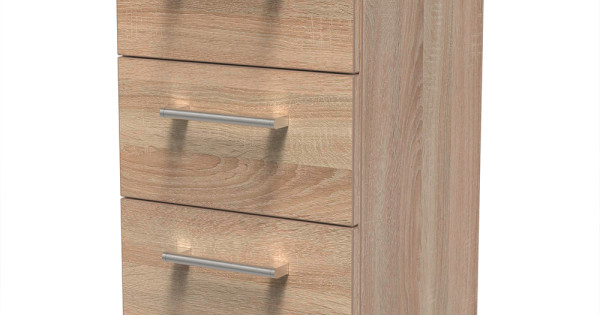 Destiny 3 Drawer Locker | Ready Assembled Bedroom Furniture | Sleep ...