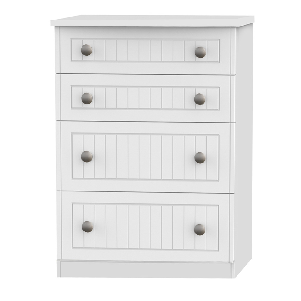 Miami 4 Drawer Deep Chest | Ready Assembled Bedroom Furniture | Sleep ...