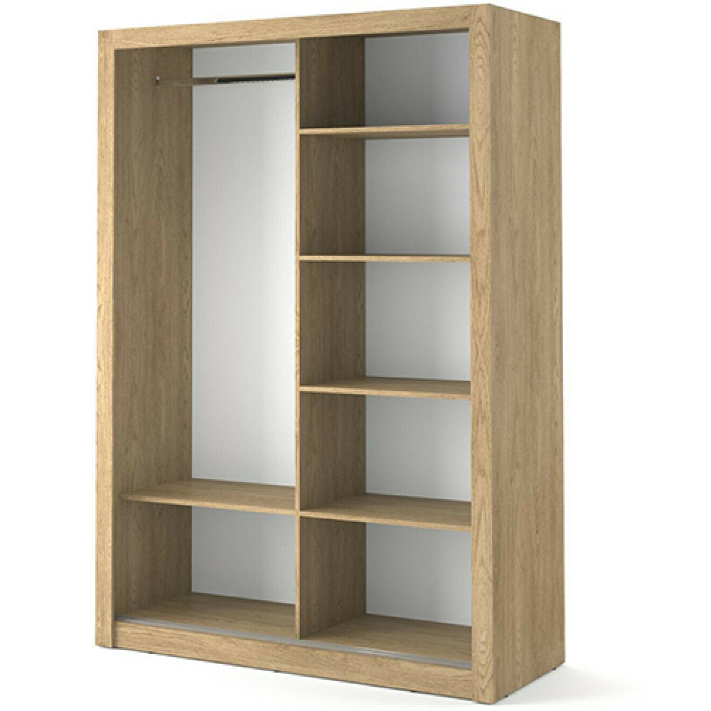 Alaska Shetland Oak 150cm Sliding Wardrobe by Sleep Systems UK | Quick ...