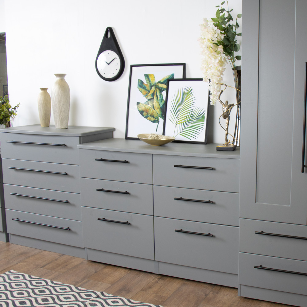 Kingston 2 Door Tall Wardrobe | Ready Assembled Bedroom Furniture | UK ...