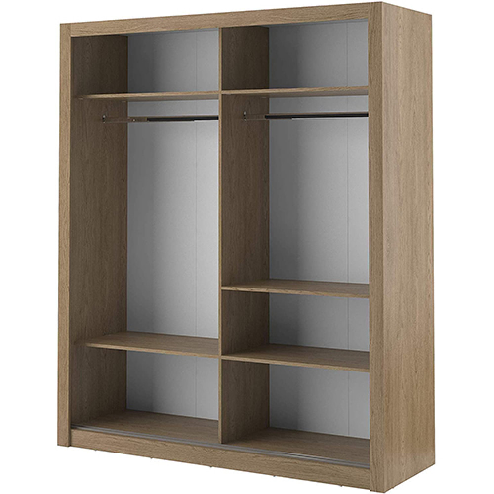 Daytona Shetland Oak 180cm Sliding Wardrobe by Sleep Systems UK | Quick ...
