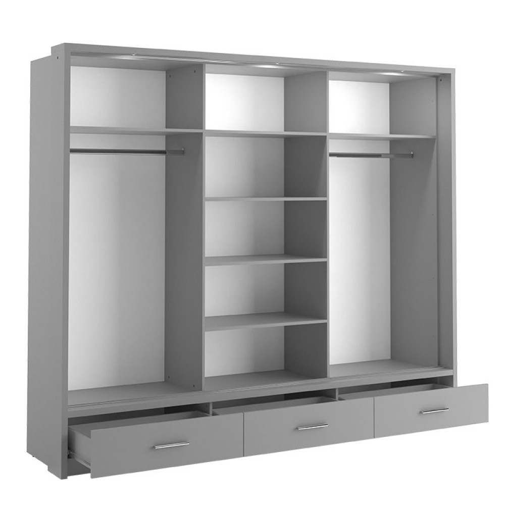 Nevada 250cm Sliding Wardrobe by Sleep Systems UK | Quick Delivery
